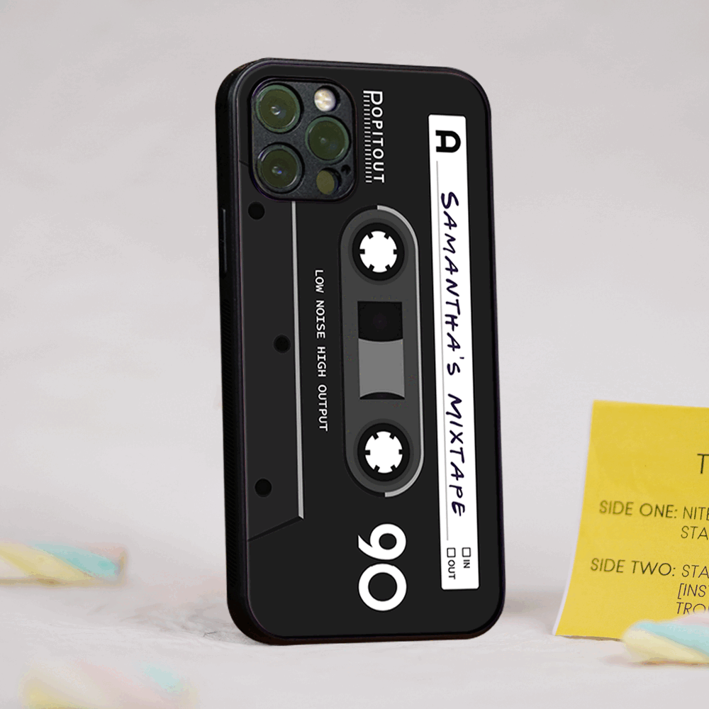 Mixtape Glass Case Customised Name Cover Pop It Out Mixtape Glass Case Customised Name Cover Pop It Out